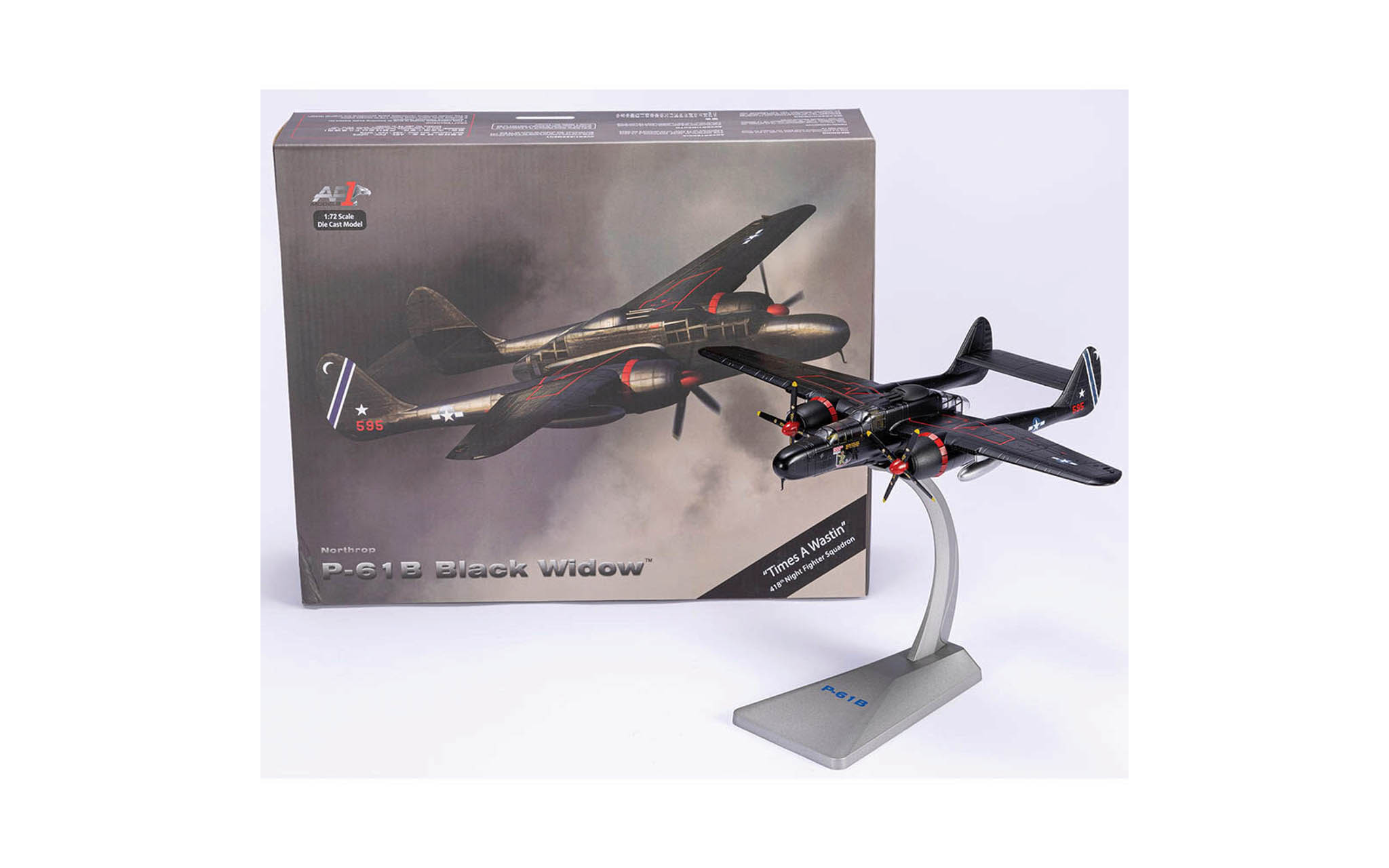 P-61B Black Widow, Times A Wastin, 418th Night Fighter Squadron - Air Force 1 Models AF1-0090F ...