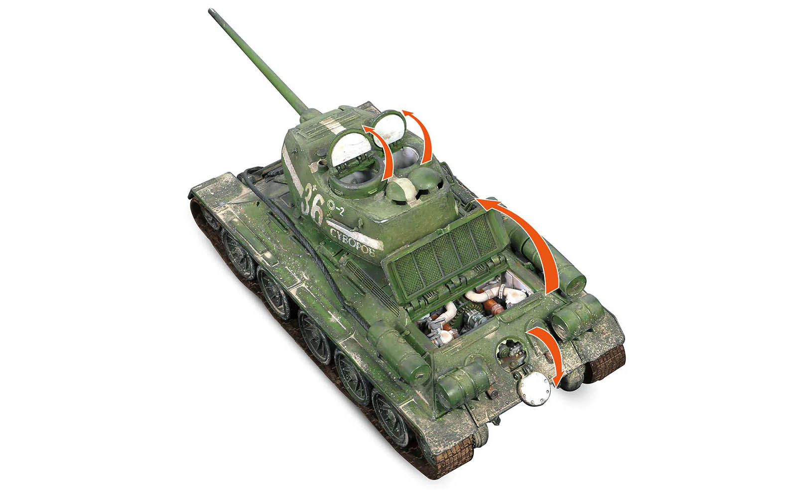 Soviet T-34-85 Model 1944 Medium Tank - Forces of Valor FOV-801013A ...