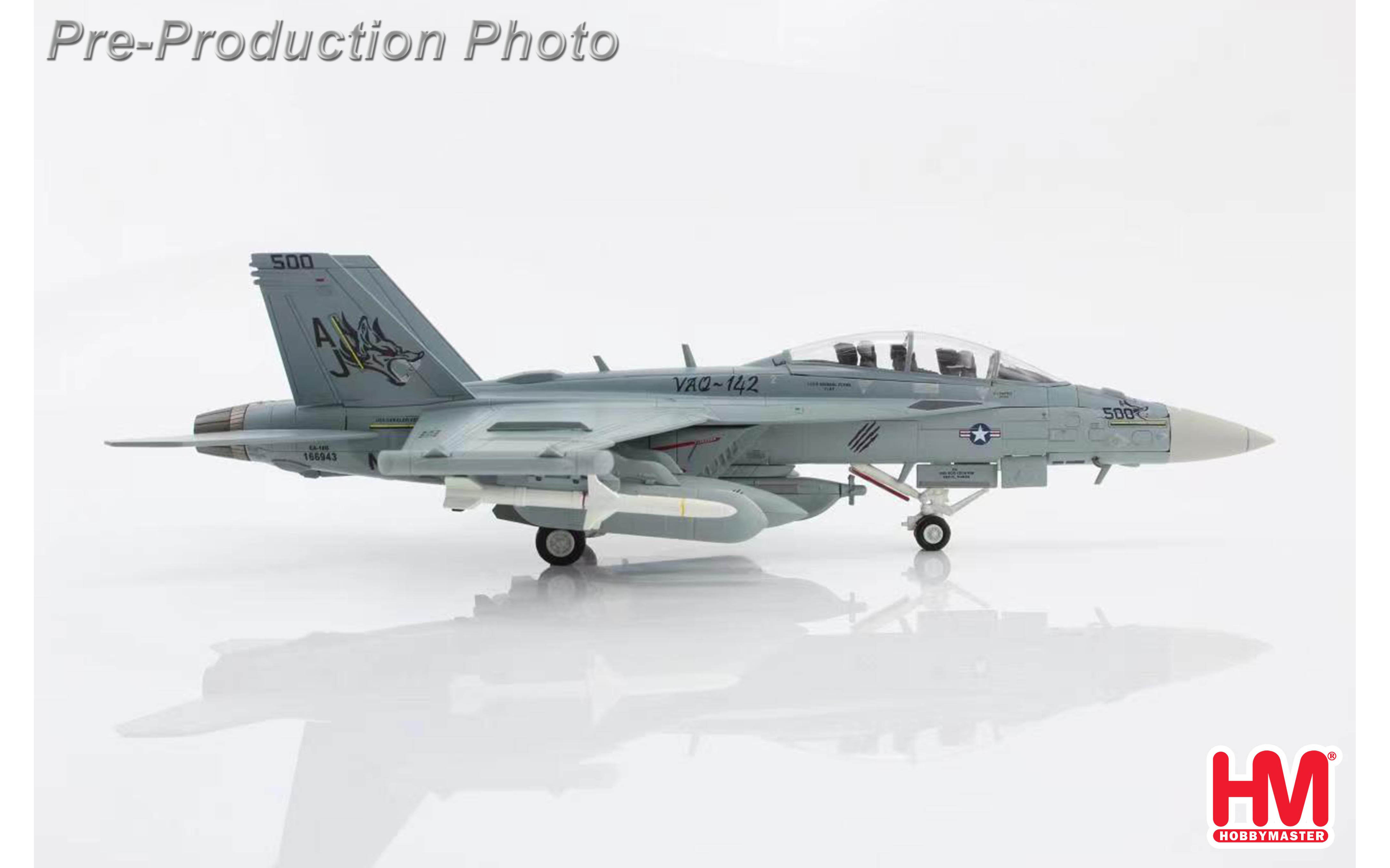 Boeing EA-18G Growler, VAQ-124, USS Gerald R. Ford, 2023 with 2 x NGJ ...
