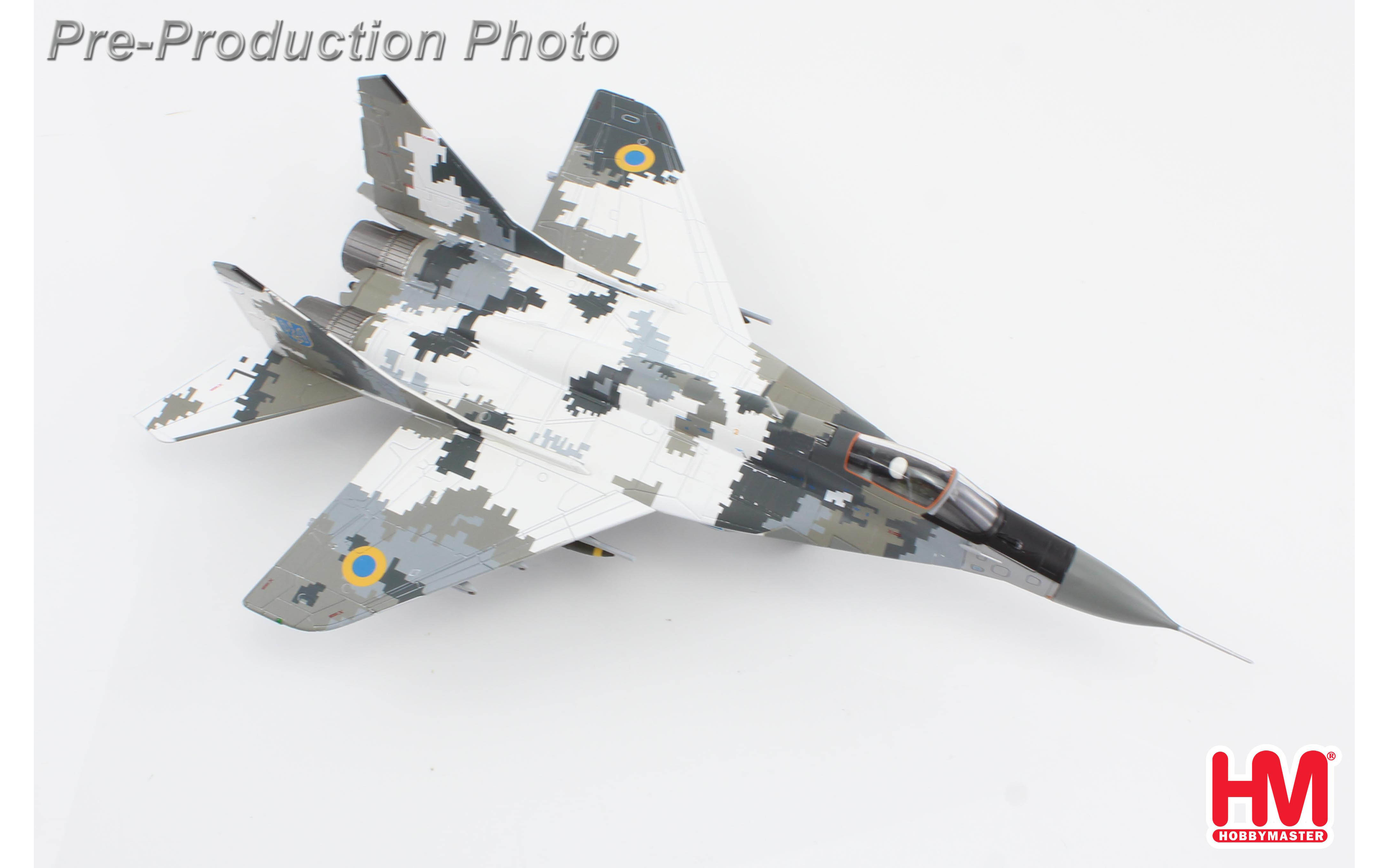 MIG-29 9-13, Fulcrum C, Bort 02, Ukrainian Air Force with 2 x JDAM-ER ...