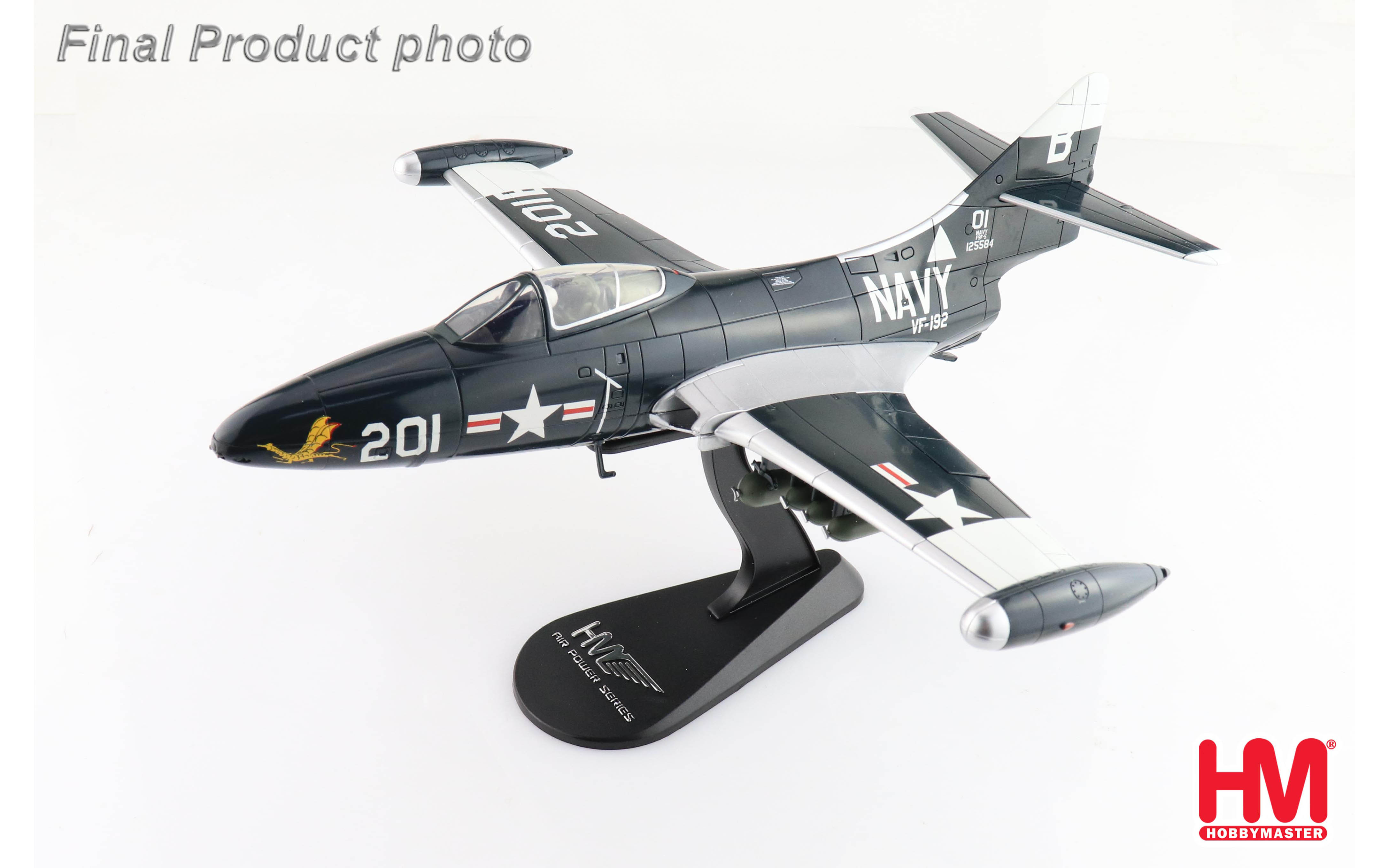 Grumman F9F-5 Panther 201/125584, VF-192 Golden Dragon, USS Oriskany ...