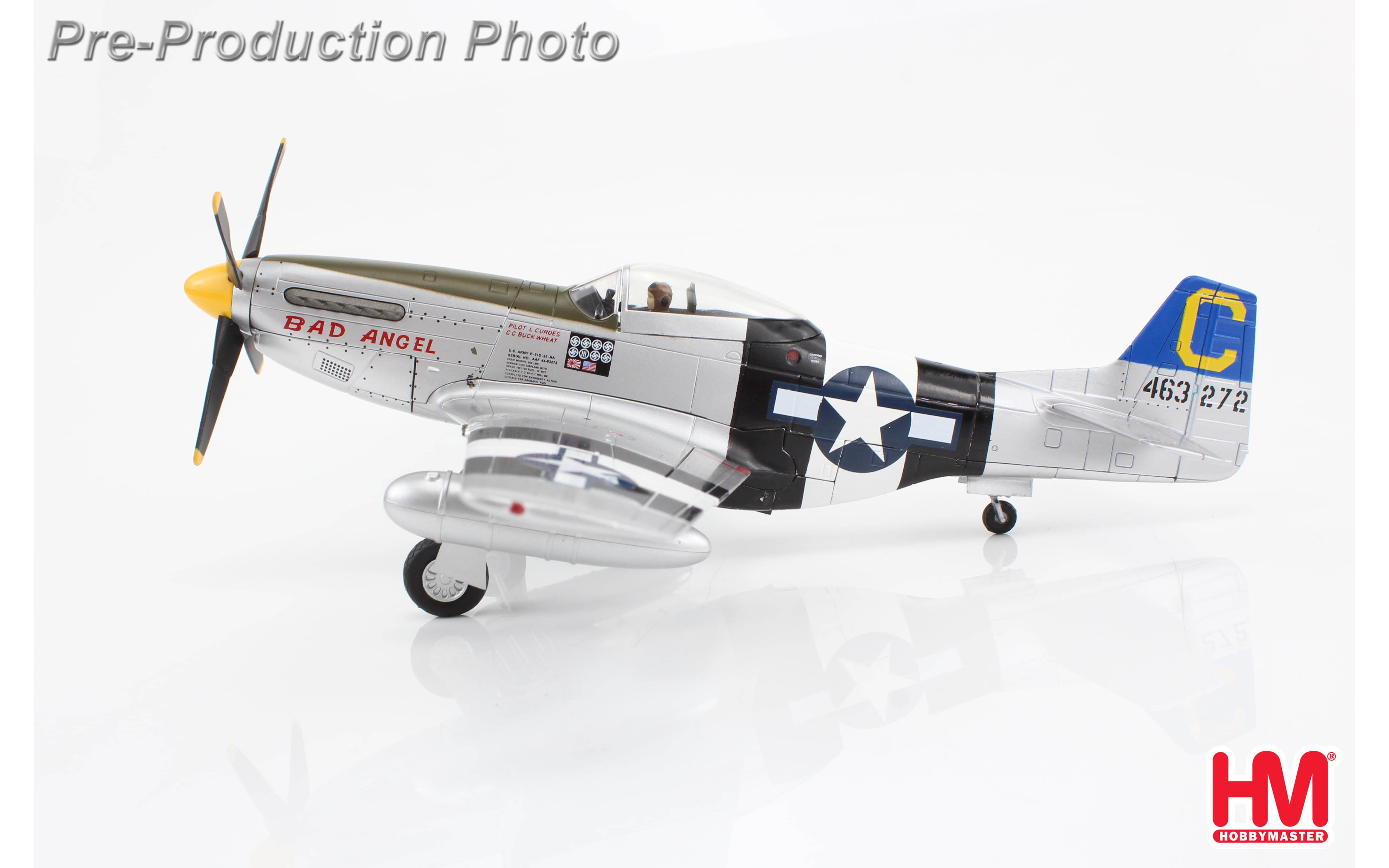 P-51D Mustang, Bad Angel, Lt. Louis E. Curdes, 4th FS, 3rd ACG, Laoag ...