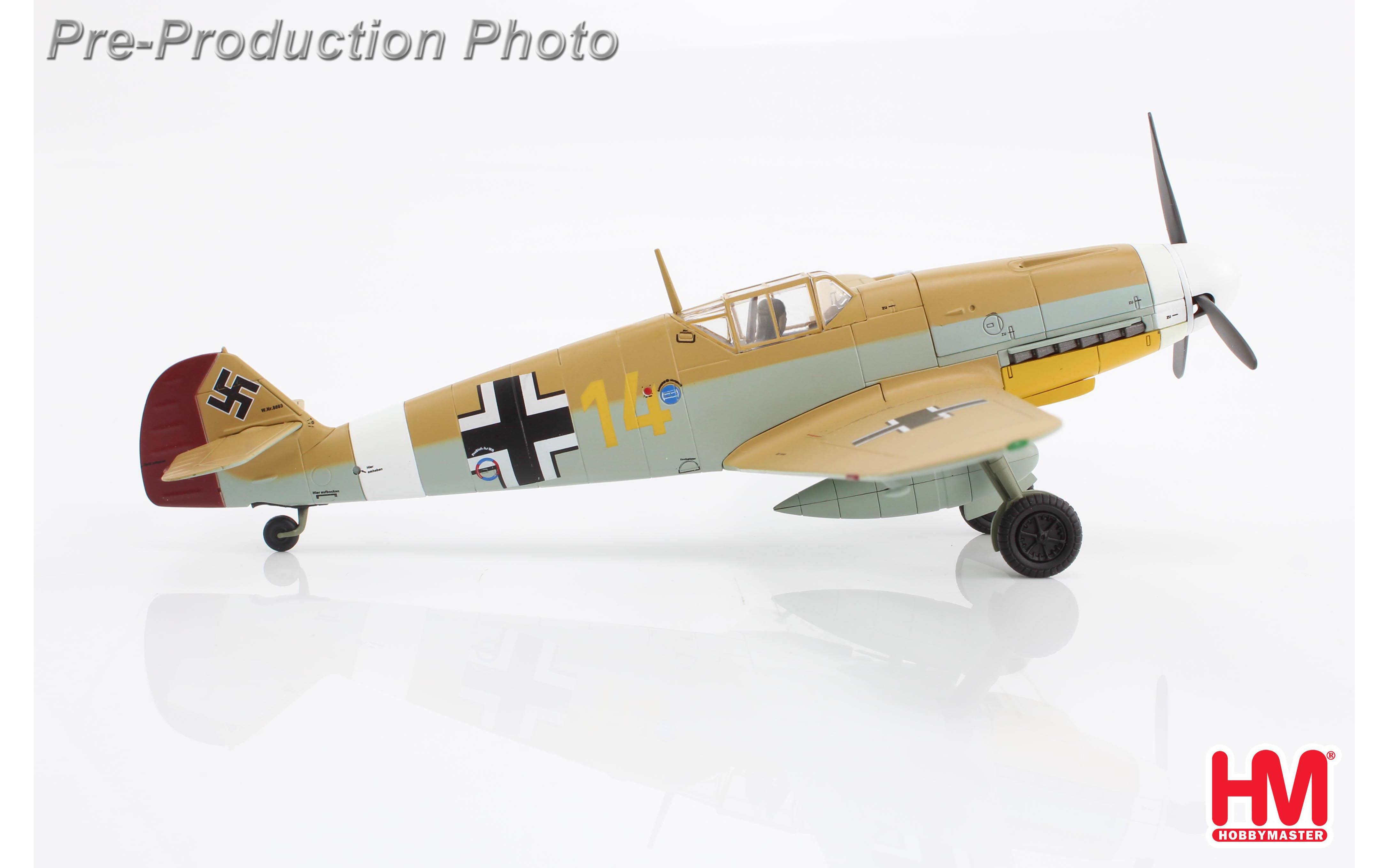 BF 109F-4 Trop, Star of Africa, Lt. Hans-Joachim Marseille, 3./JG 27, Libya, Feb 1942 - Hobby ...