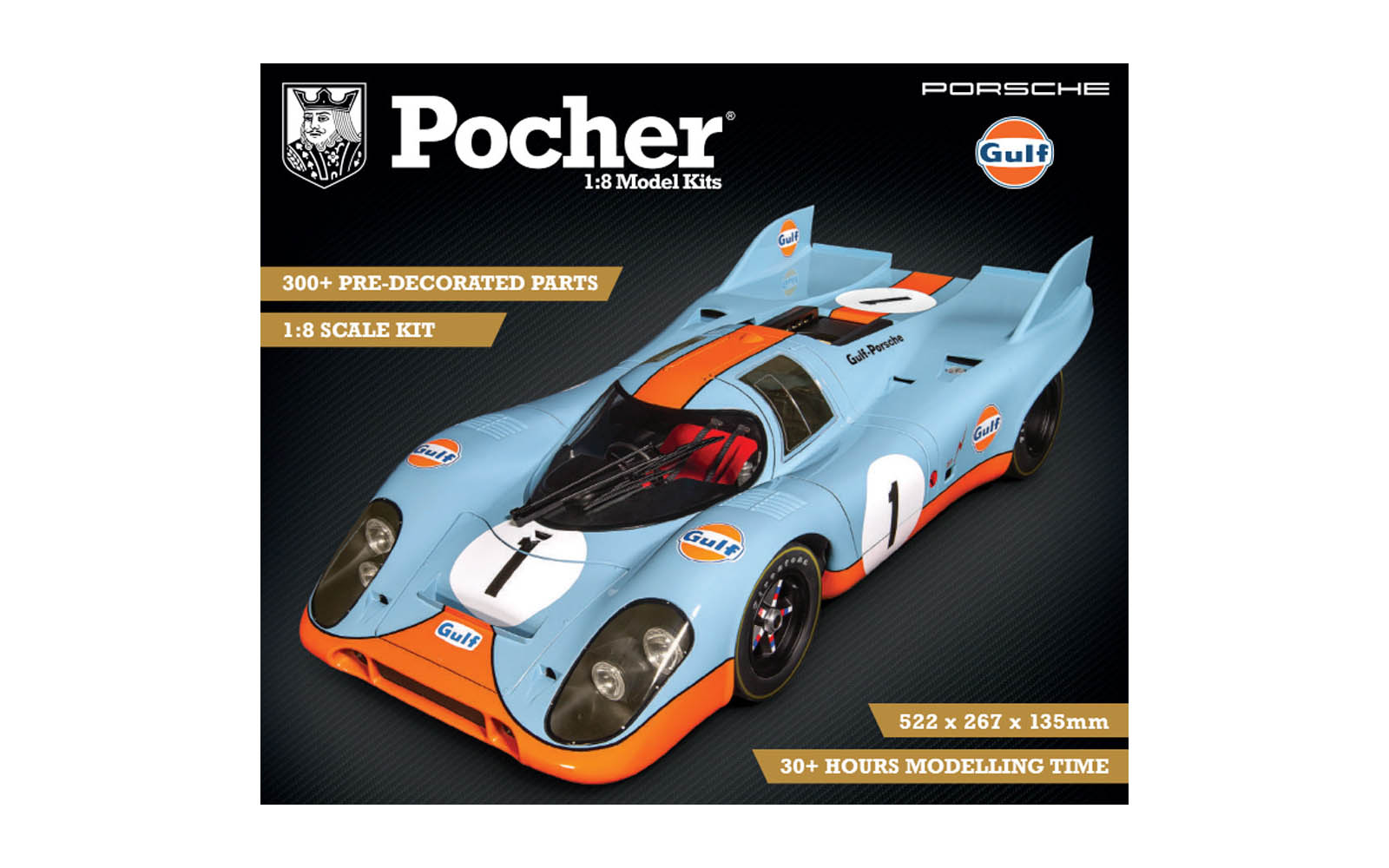 Porsche 917K - Gulf Edition - Pocher HK118 | kingshobby.com