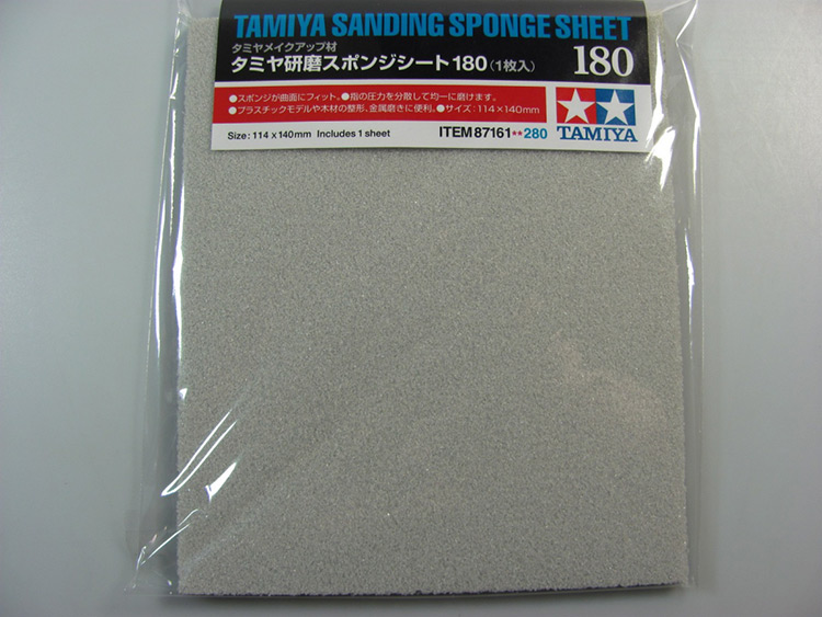 Tamiya Sanding Sponge Sheet - 180 - Tamiya 87161 | kingshobby.com
