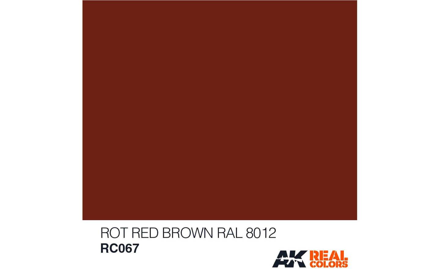 Rot - Rotbraun - Red - Red Brown RAL 8012 RC067 - 10ml Bottle - AK ...