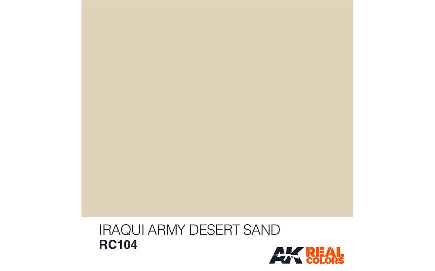 Iraqi Army Desert Sand RC104 - 10ml Bottle - AK Interactive RC104 ...
