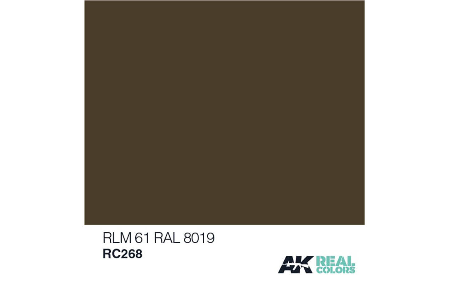 RLM 61 RAL 8019 RC268 - 10ml Bottle - AK Interactive RC268 | kingshobby.com