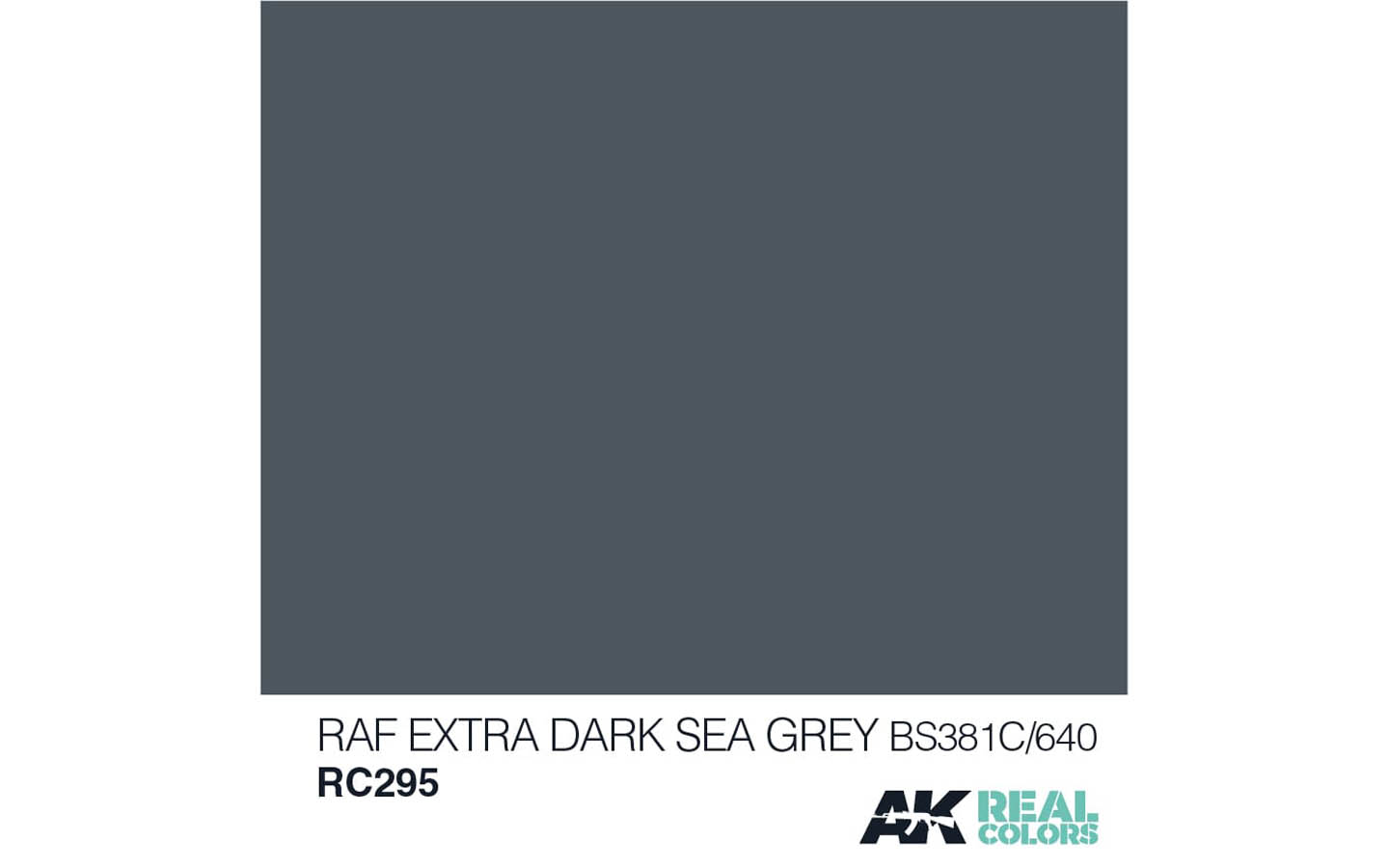 RAF Extra Dark Sea Grey BS381C - 640 RC295 - 10ml Bottle - AK ...