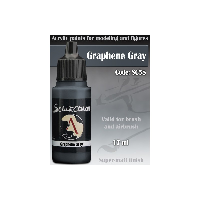 Graphene Gray Scale Color #SC-58 Acrylic - 17ml Bottle - Scale 75 SC-58 ...