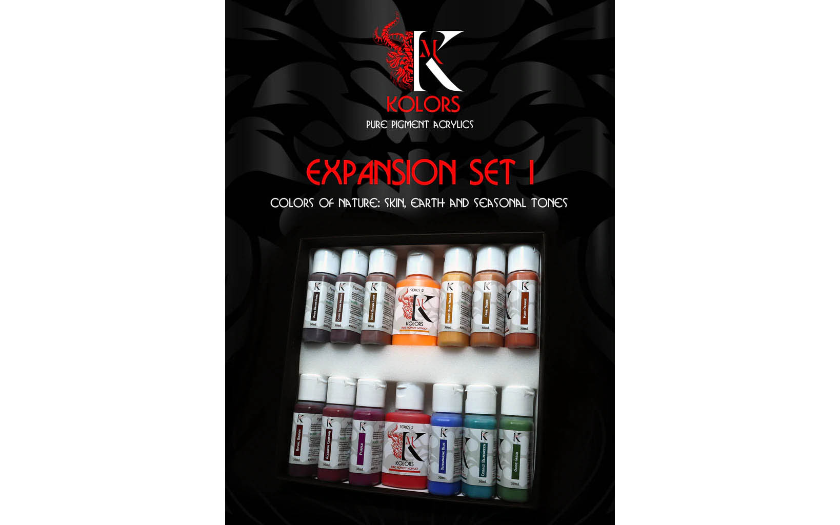 Kimera Colors Pure Pigment Expansion Set 1 - Colors of Nature - Kimera ...