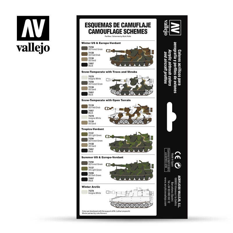 MERDC Camo Colors Set - Vallejo 71.202 | kingshobby.com