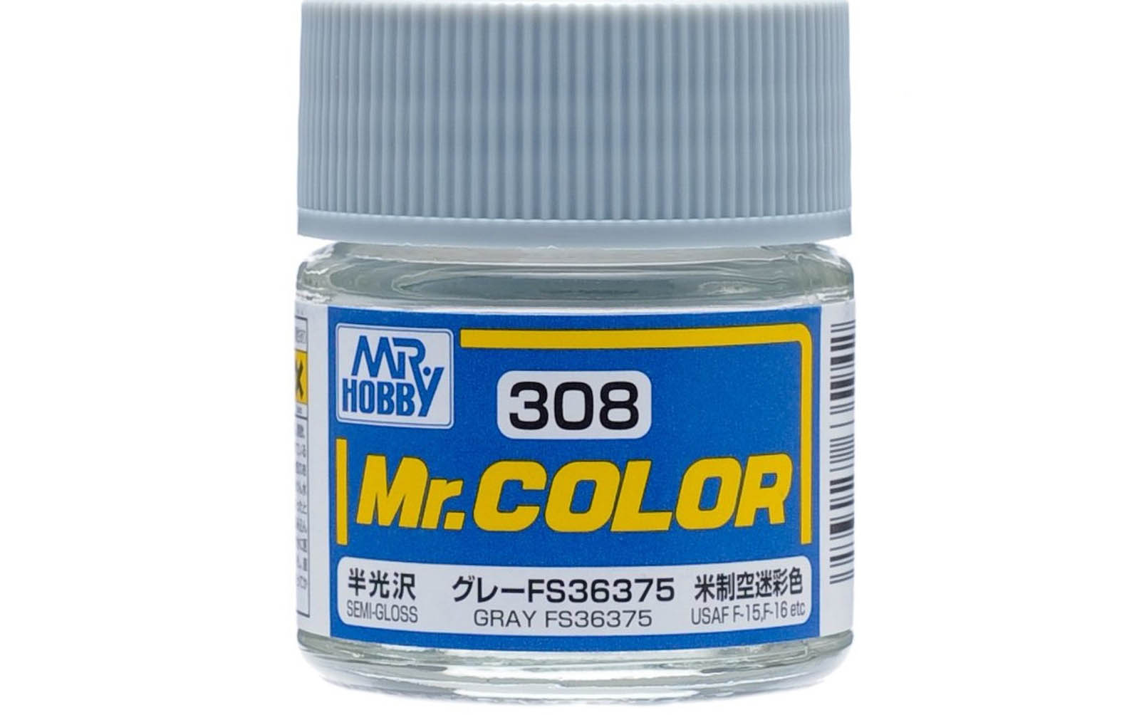 Gray FS36375 Semi-Gloss #C308 Acrylic - 10ml Bottle - Mr. Hobby C308 ...
