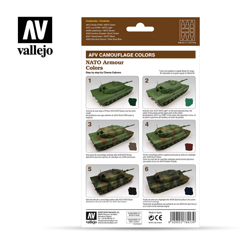 Nato Armour Colors Set - Vallejo 78.413 | kingshobby.com