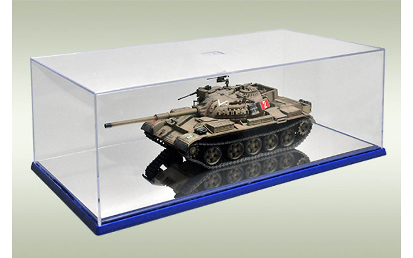 Display Case with Mirror Base, 364mm x 186mm x 121mm - Trumpeter 09852 ...