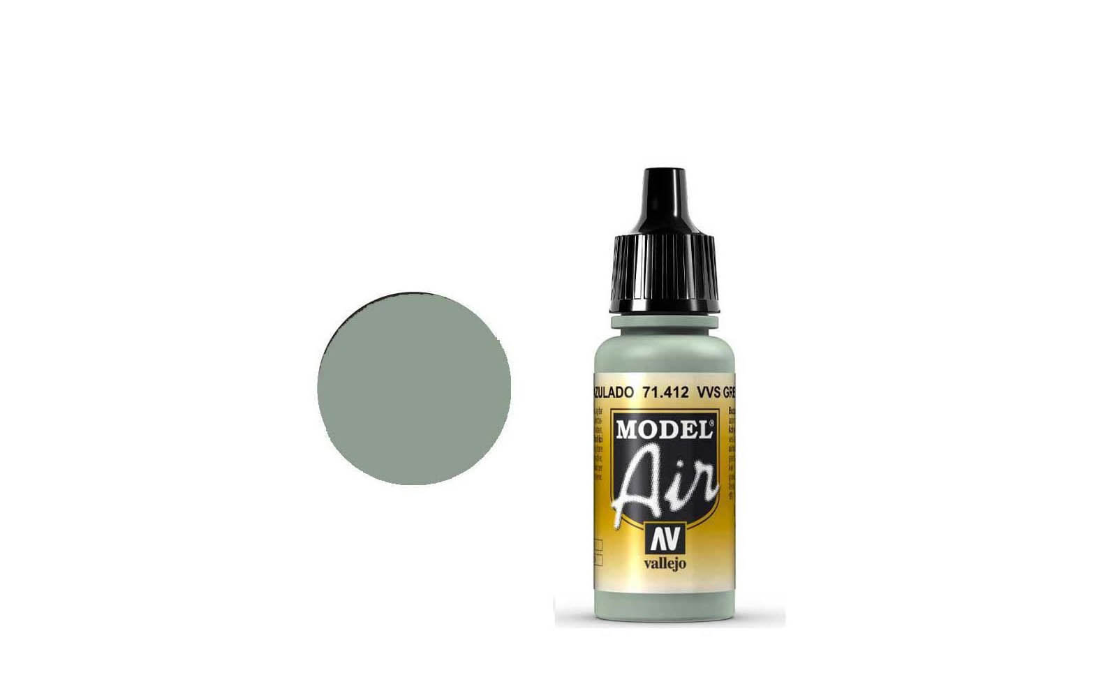 VVS Grey Blue Model Air #71.412 Acrylic - 17ml Bottle - Vallejo 71.412 ...