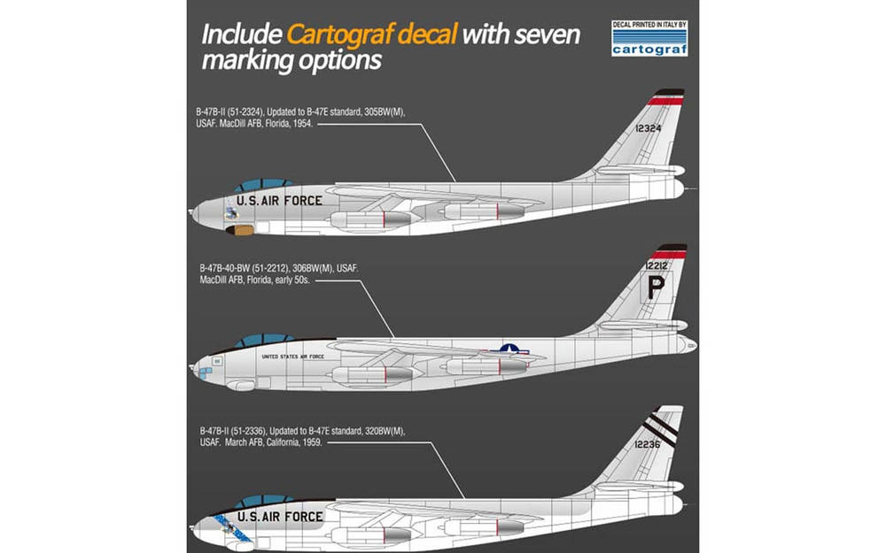 USAF B-47, 306th BW(M) - Academy 12618 | kingshobby.com