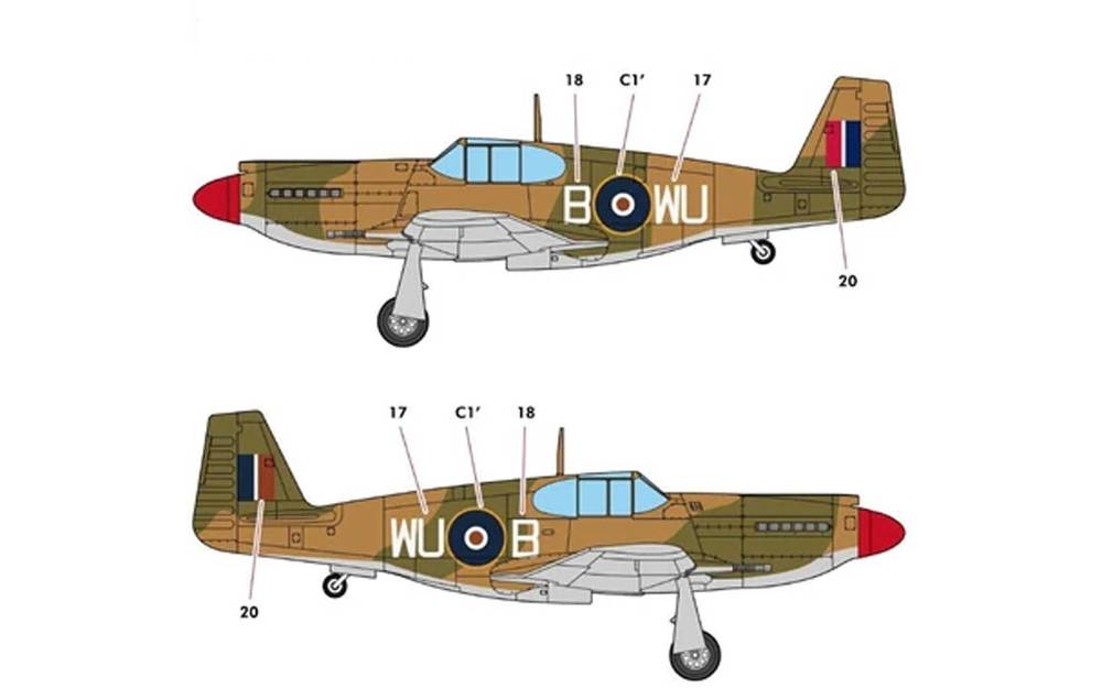USAAF P-51, North Africa - Academy 12338 | kingshobby.com
