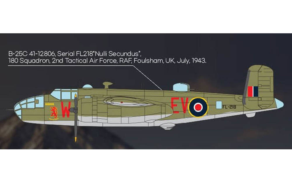 RAF B-25C/D, European Theatre - Academy 12339 | kingshobby.com