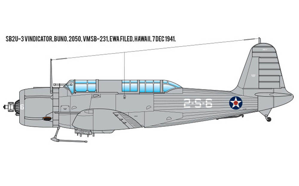 USN SB2U-3, Battle of Midway - Academy 12350 | kingshobby.com