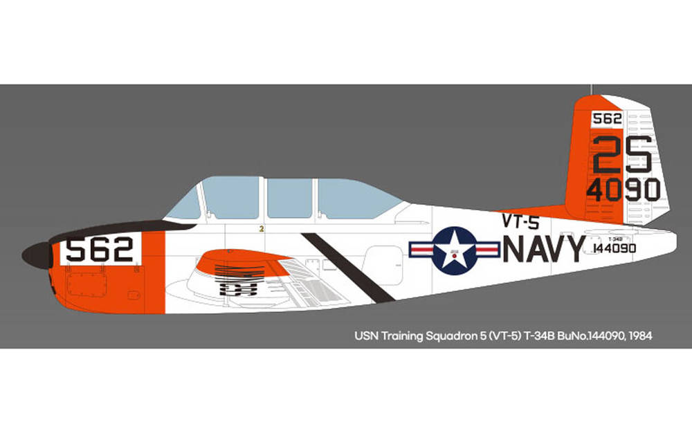 USN T-34B Mentor, VT-5 Training Air Wing - Academy 12361 | kingshobby.com