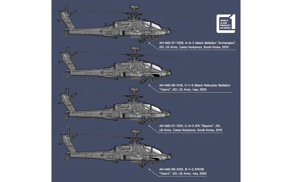 AH-64D Apache, Block II, Early Version - Academy 12514 | kingshobby.com