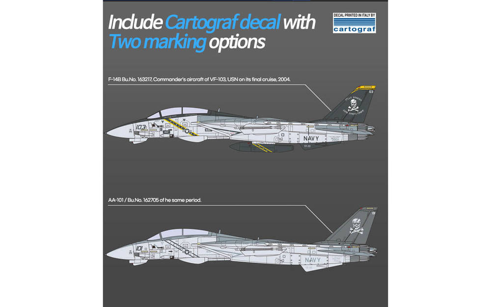 USN F-14B, VF-103 Jolly Rogers - Academy 12578 | kingshobby.com