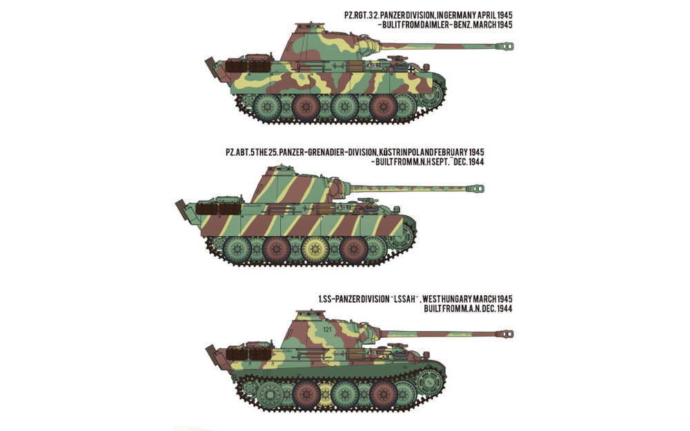 Pz.Kpfw.V Panther Ausf G, Last Production - Academy 13523 | kingshobby.com