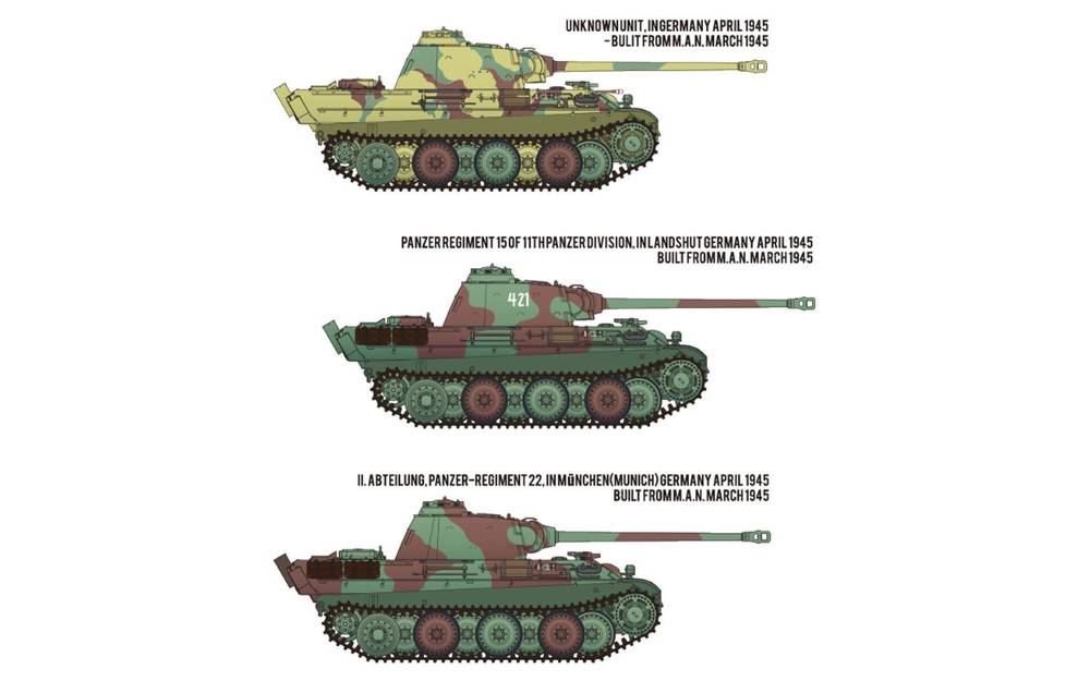 Pz.Kpfw.V Panther Ausf G, Last Production - Academy 13523 | kingshobby.com