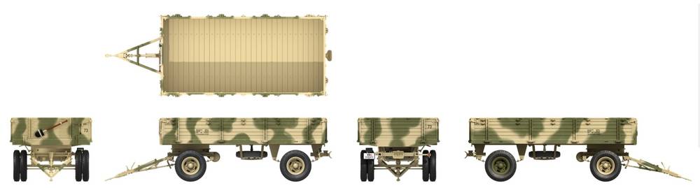 Einheitsanhänger 5t, German Uniform 5t Trailer WW2 - Das Werk DW35006 ...