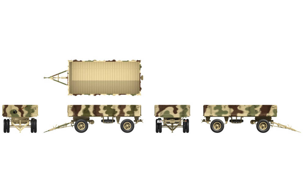 Einheitsanhänger 5t, German Uniform 5t Trailer WW2 - Das Werk DW35006 ...