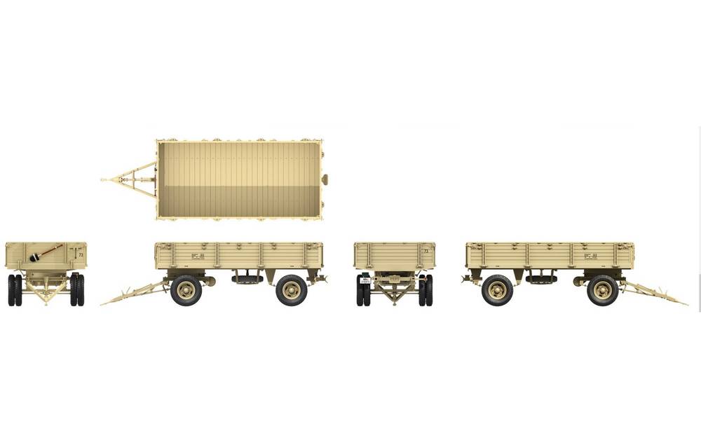 Einheitsanhänger 5t, German Uniform 5t Trailer WW2 - Das Werk DW35006 ...