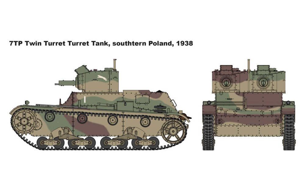 7TP Polish Tank - Twin Turret - Late production - IBG 35072 ...