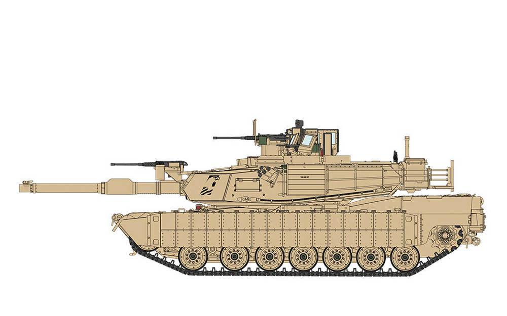 U.S. Main Battle Tank M1A2 Sep Abrams TUSK I/TUSK II - Meng TS-026 | kingshobby.com