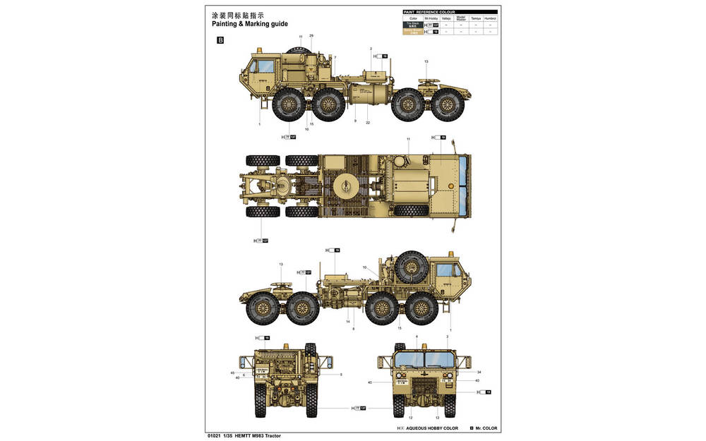 HEMTT M983 Tractor - Trumpeter 01021 | kingshobby.com