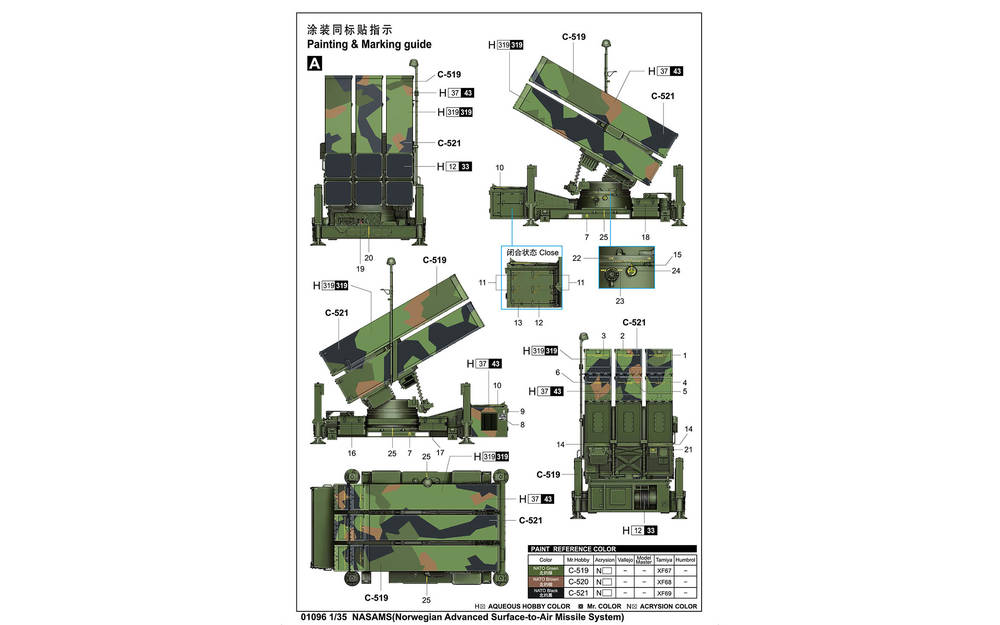 NASAMS, Norwegian Advanced Surface-to-Air Missile System - Trumpeter ...