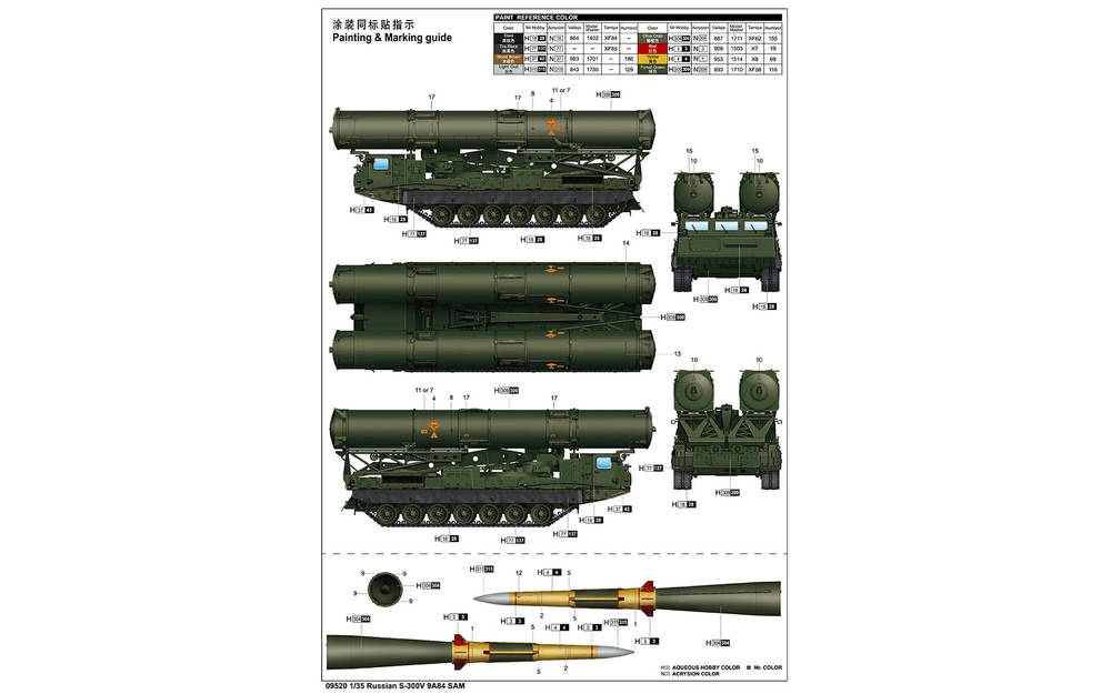 Russian S-300V 9A84 SAM - Trumpeter 09520 | kingshobby.com