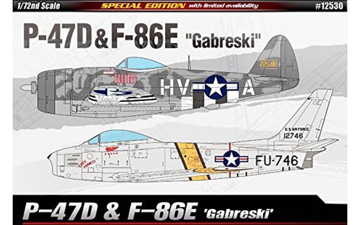 P-47D & F-86E, Gabreski - Academy 12530 | kingshobby.com