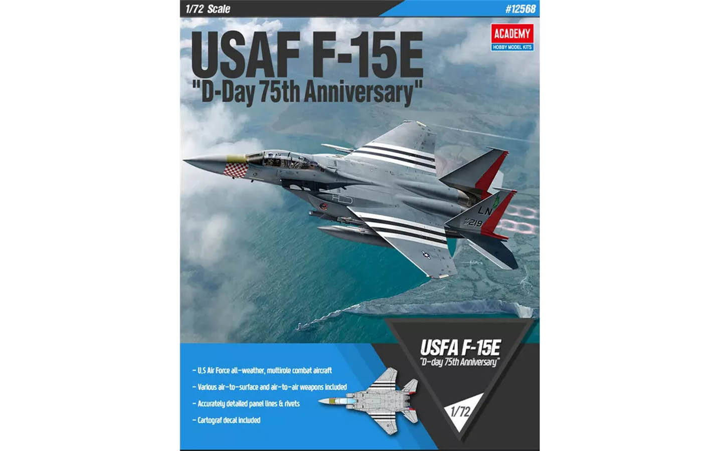 USAF F-15E, D-Day 75th Anniversary - Academy 12568 | kingshobby.com