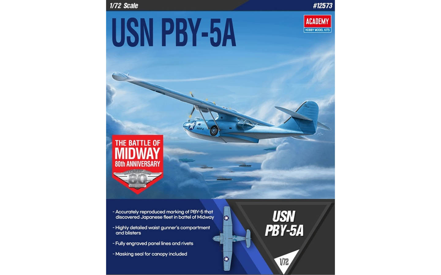 PBY-5A Catalina, Battle of Midway, 80th Anniversary - Academy 12573 ...