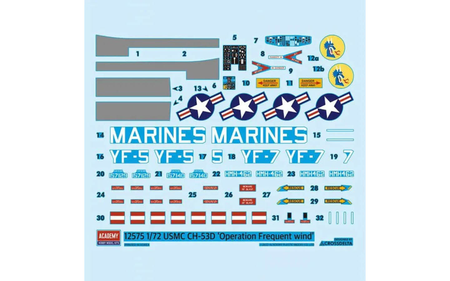 USMC CH-53D Sea Stallion, Operation Frequent Wind - Academy 12575 ...