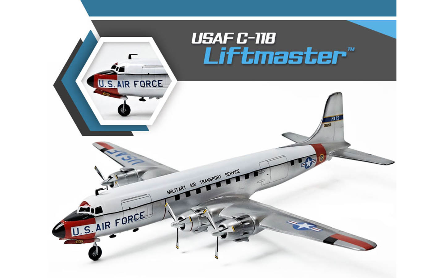 Douglas DC-6/C-118 Liftmaster - Academy 12634 | kingshobby.com