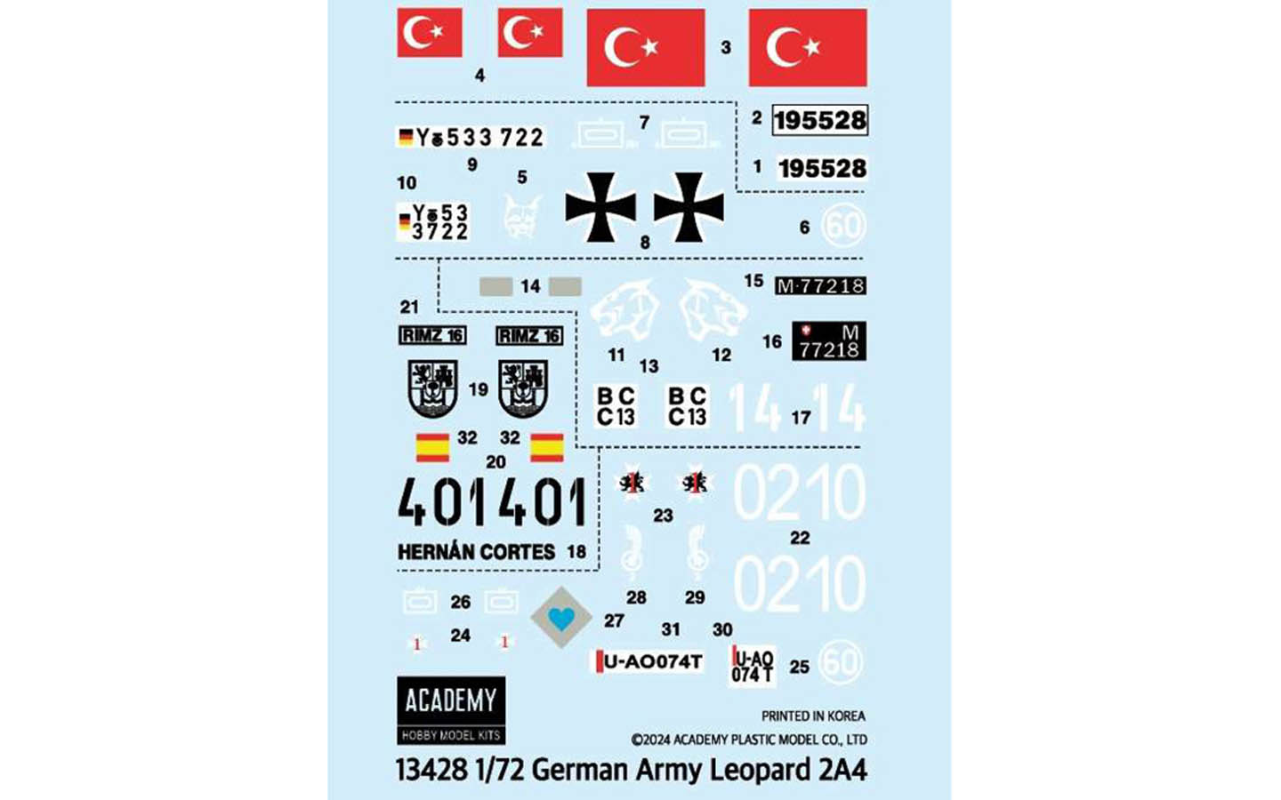 Leopard 2A4 - Academy 13428 | kingshobby.com