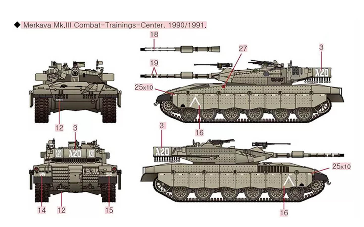 Merkava Mk.III - Academy 13429 | kingshobby.com