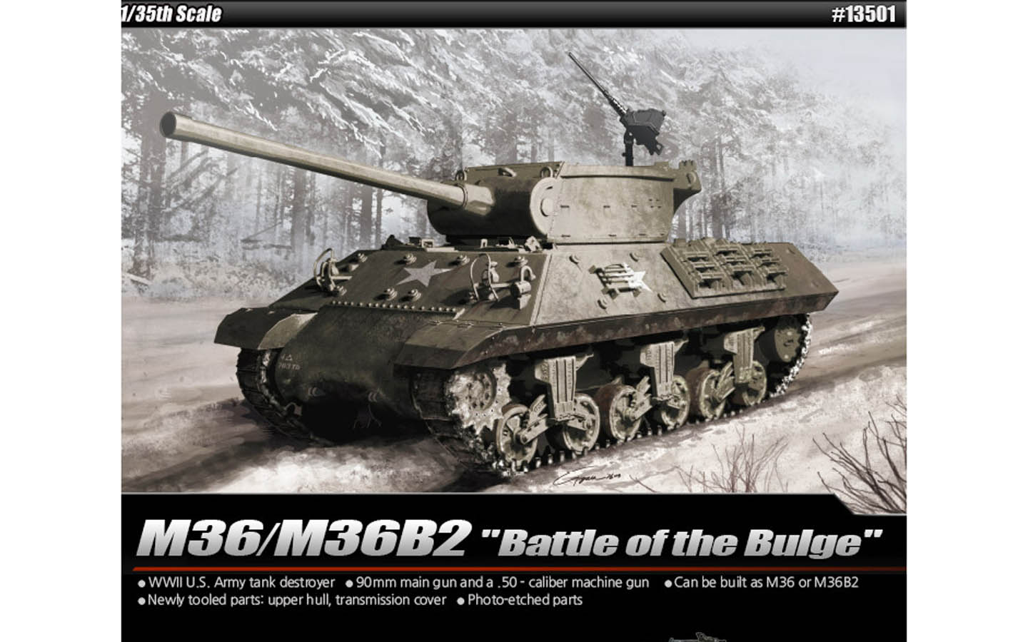 M36/M36B2, Battle of the Bulge - Academy 13501 | kingshobby.com