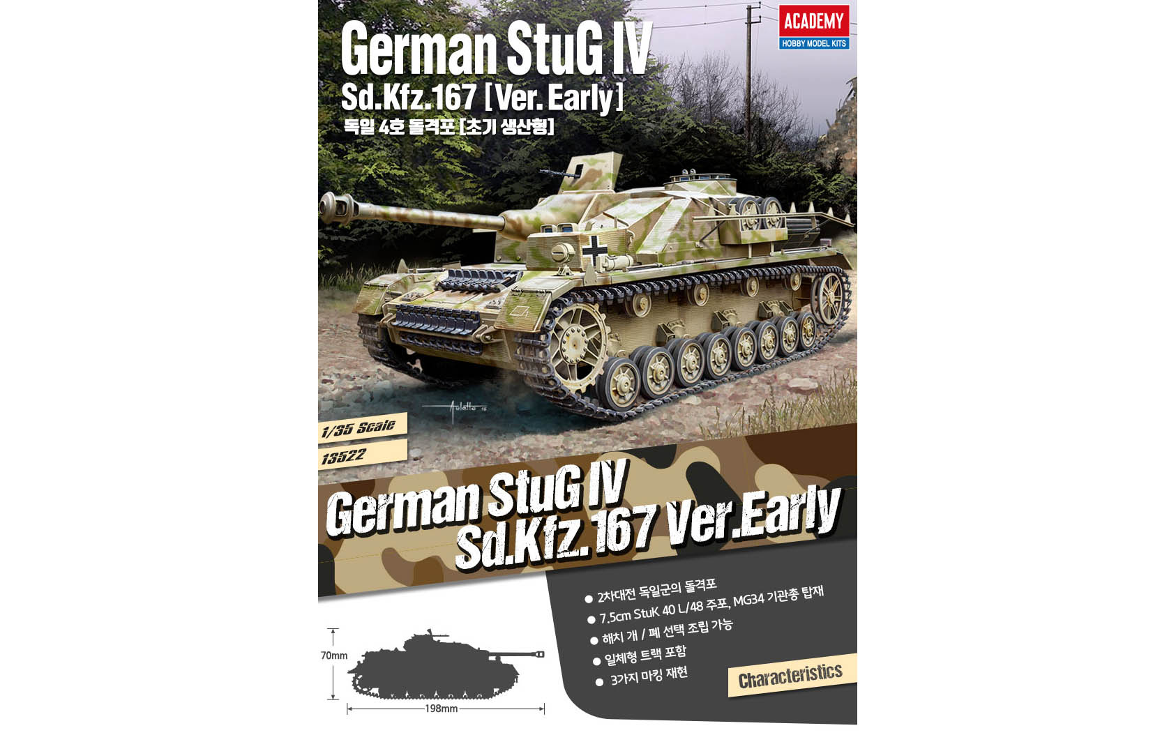 STuG IV, Sd.Kfz.167, Ver. Early - Academy 13522 | kingshobby.com