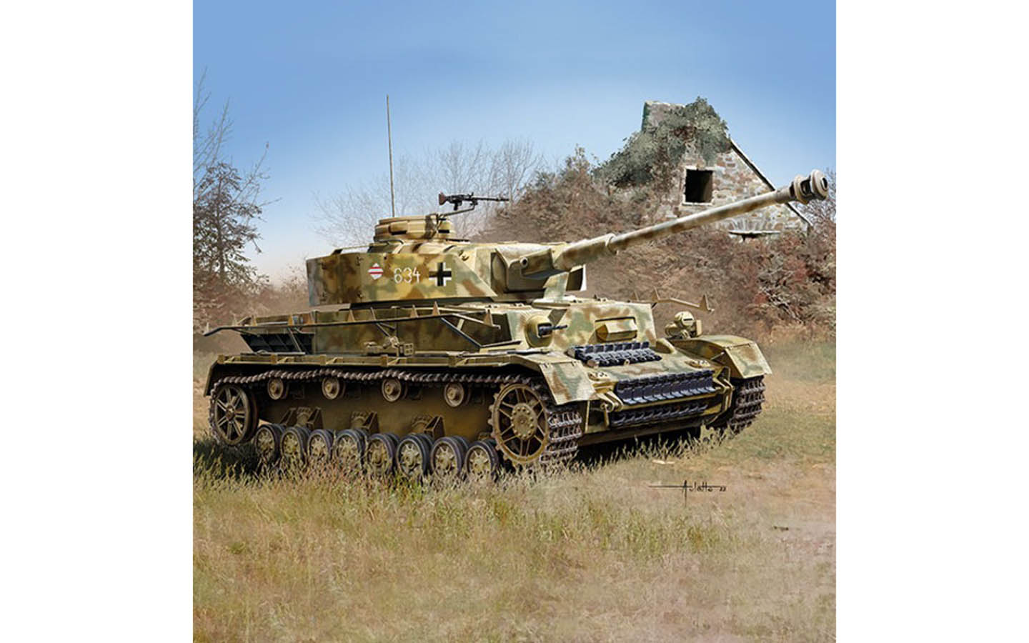 German Panzer IV, Ausf. H, Ver. Late - Academy 13528 | kingshobby.com