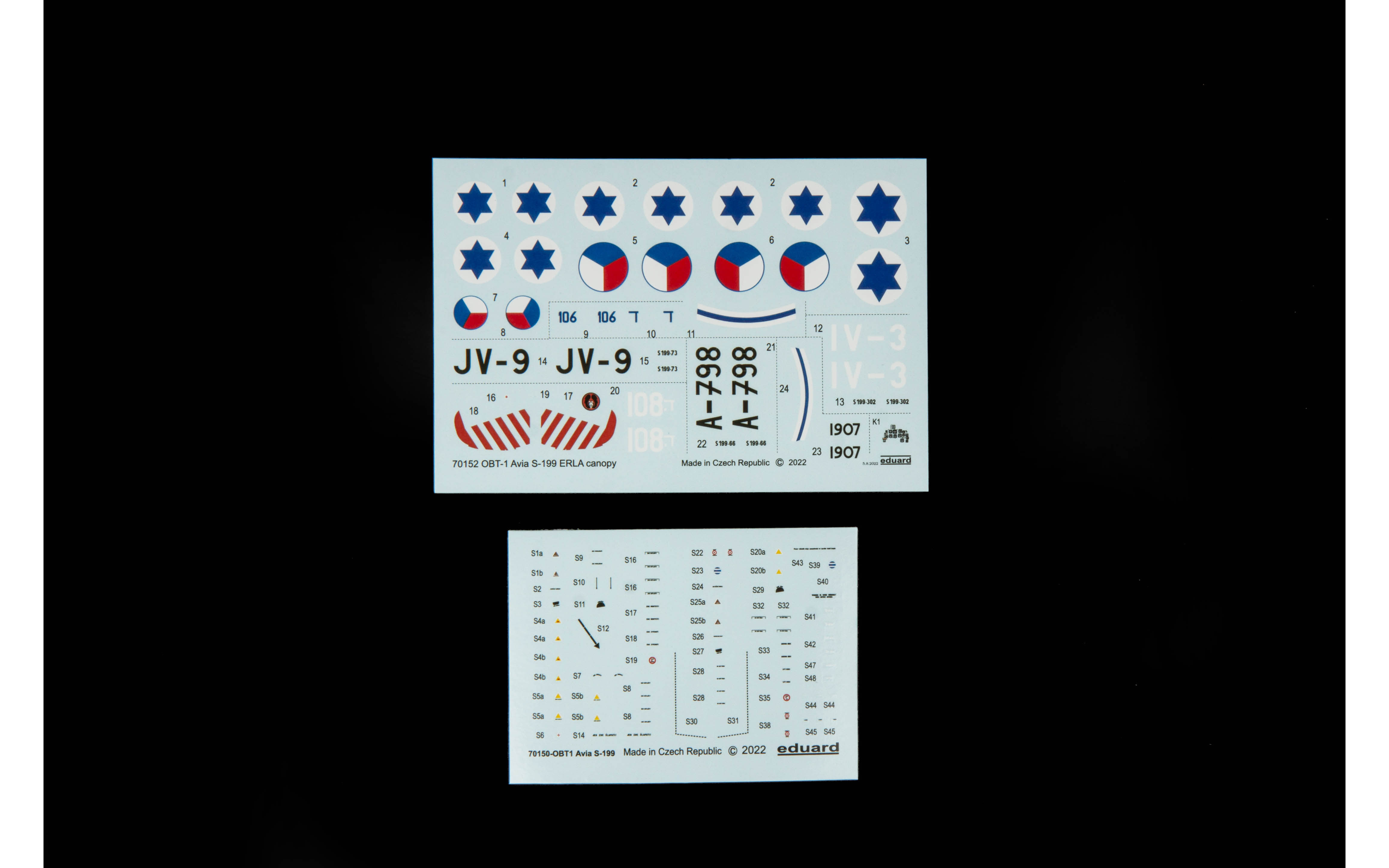 Avia S-199 ERLA Canopy - ProfPACK - Eduard 70152 | kingshobby.com