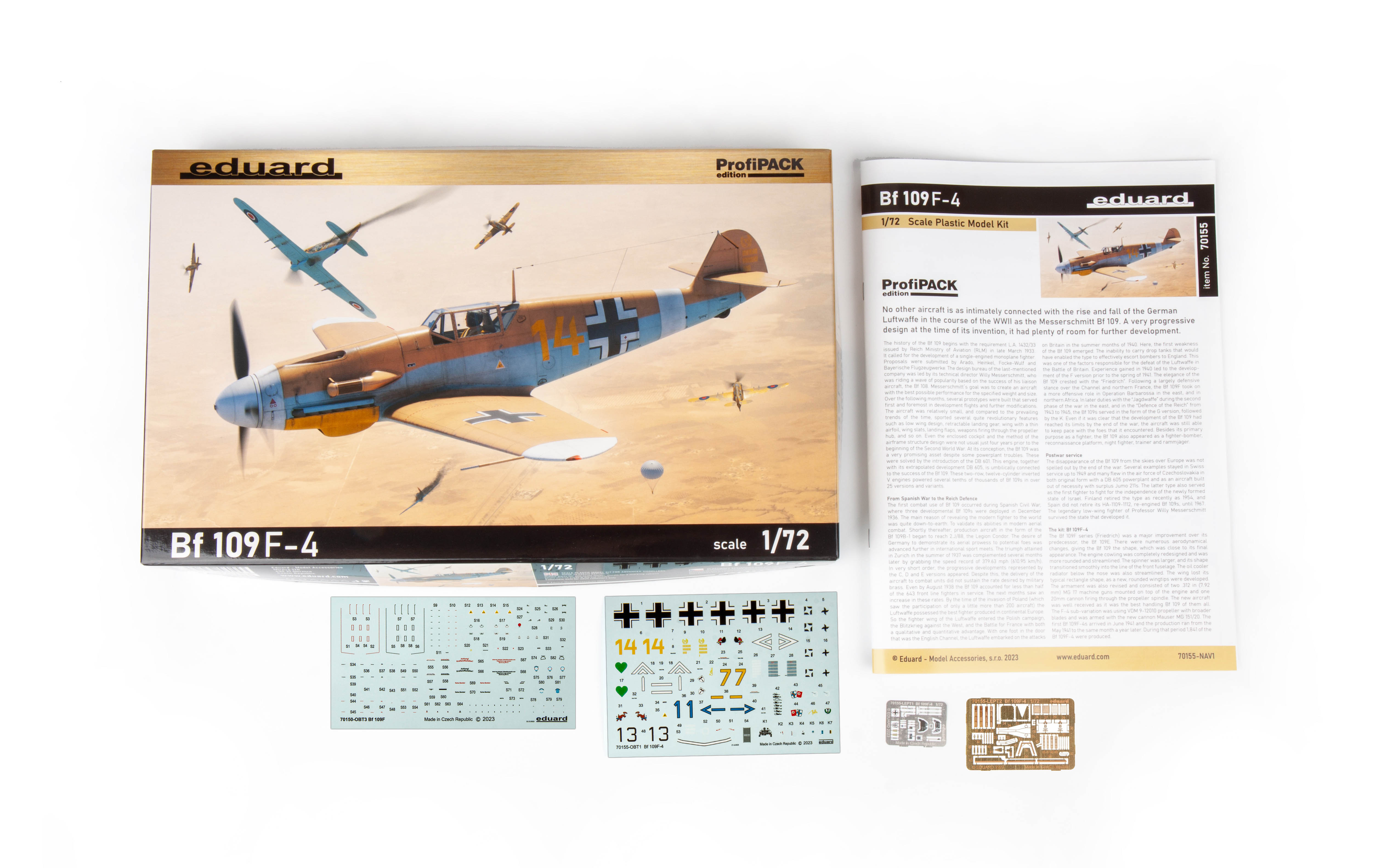 Bf 109 F-4, ProfiPACK - Eduard 70155 | kingshobby.com