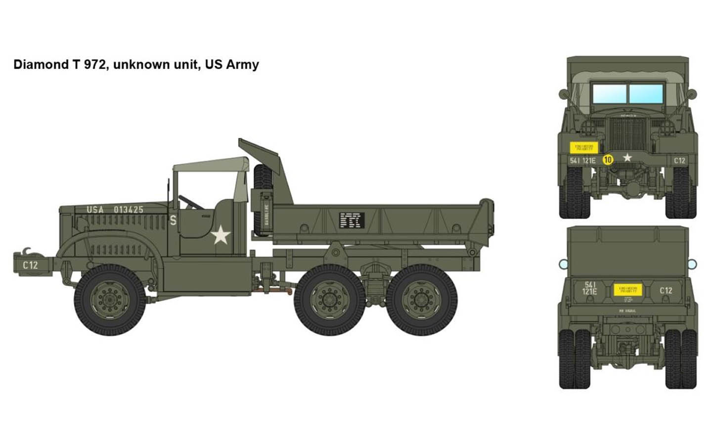 Diamond T 972 Dumptruck - Softcab - IBG 72087 | kingshobby.com
